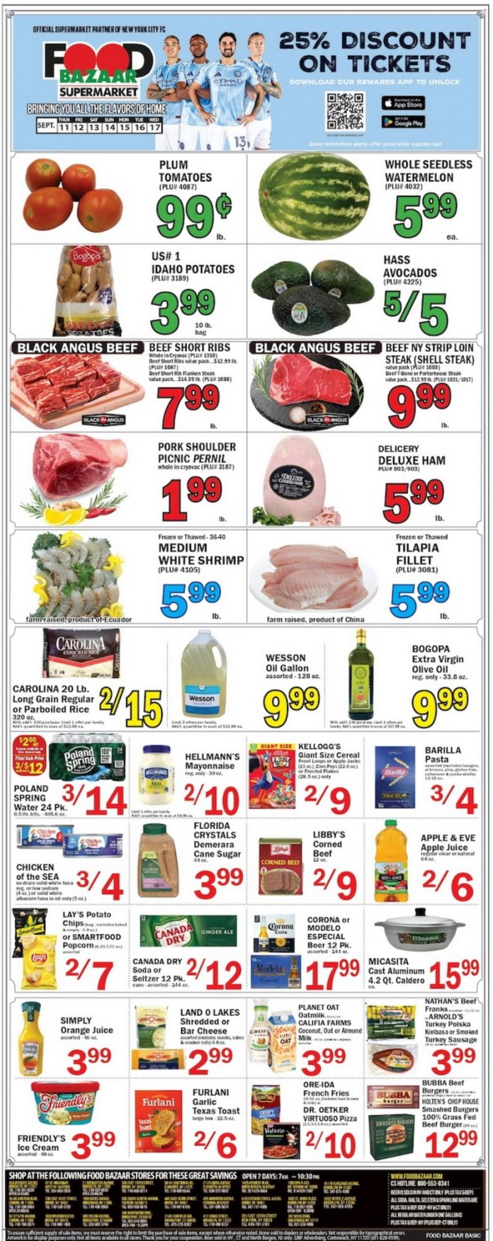 Food Bazaar Weekly Ad Sep 11 – Sep 17, 2025