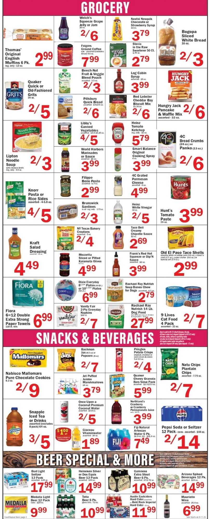 Food Bazaar Weekly Ad Sep 11 – Sep 17, 2025