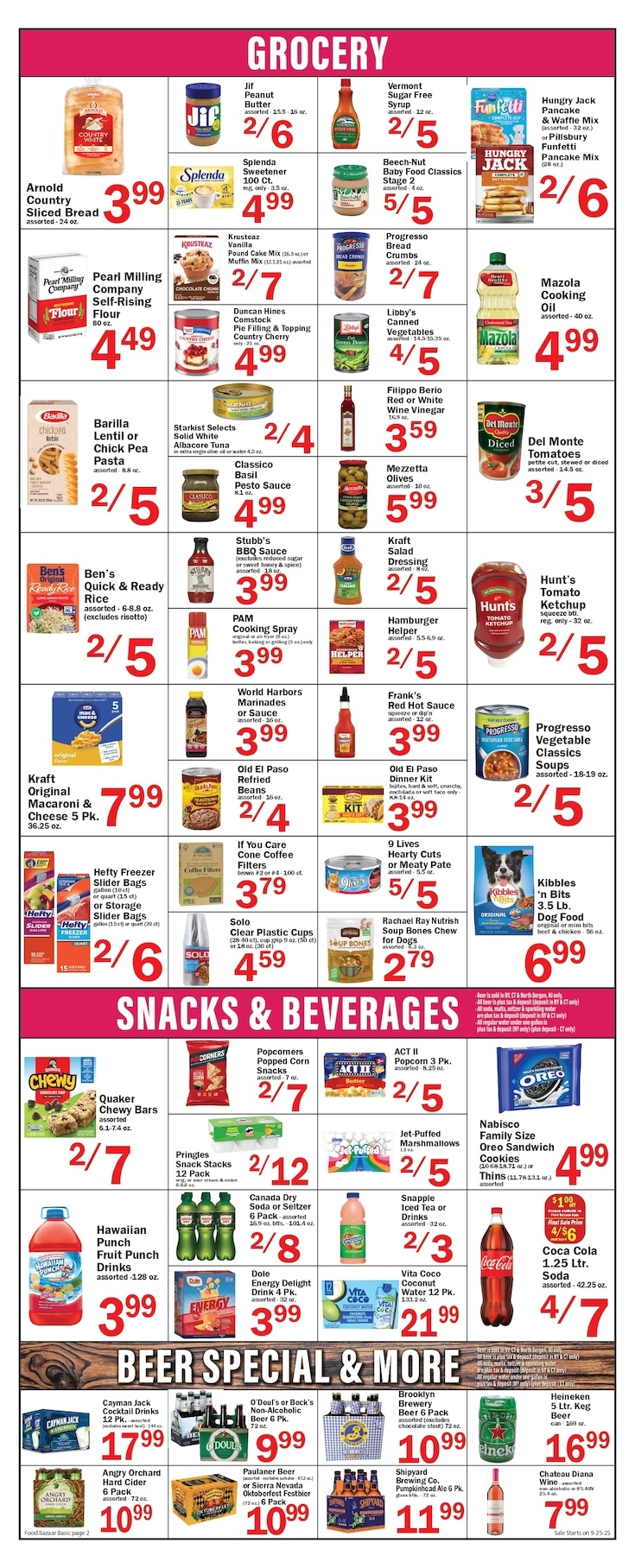 Food Bazaar Weekly Ad Sep 25 – Oct 01, 2025