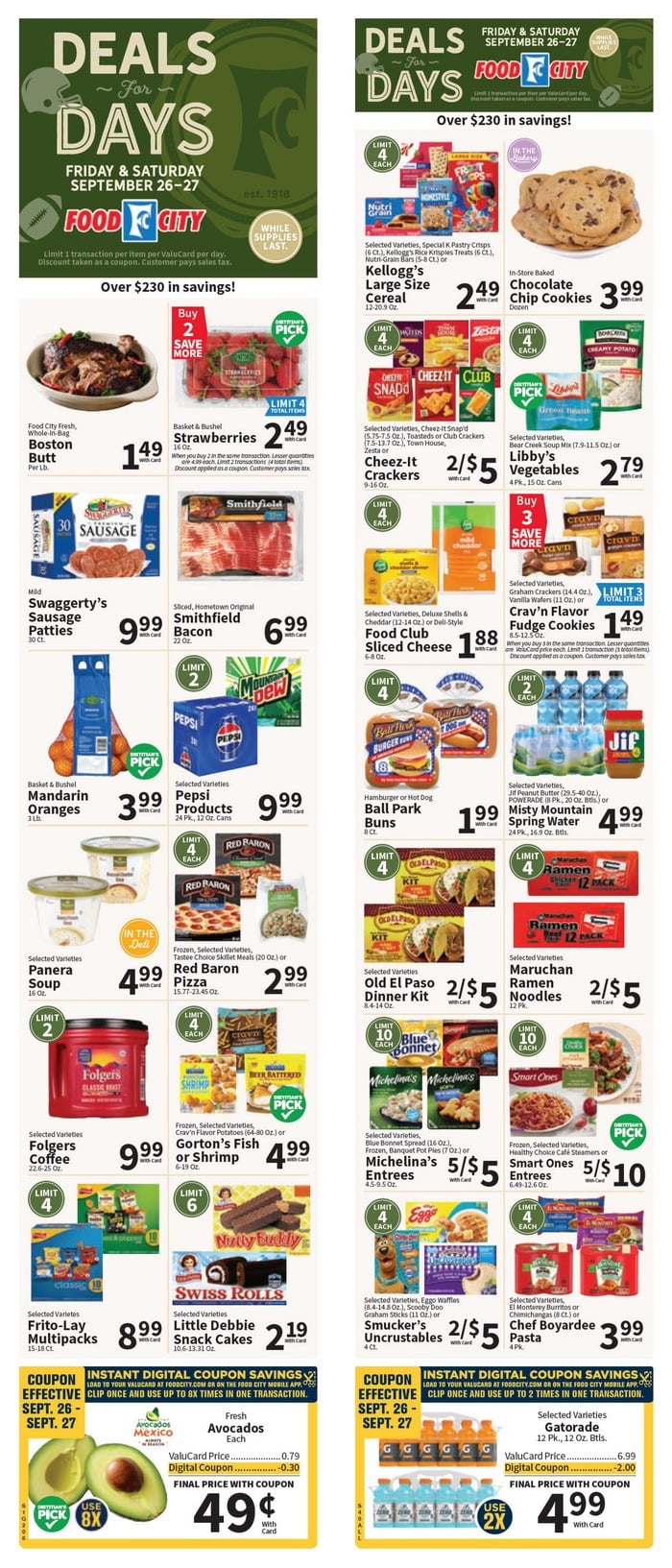 Food City Weekly Ad Sep 24 – Sep 30, 2025