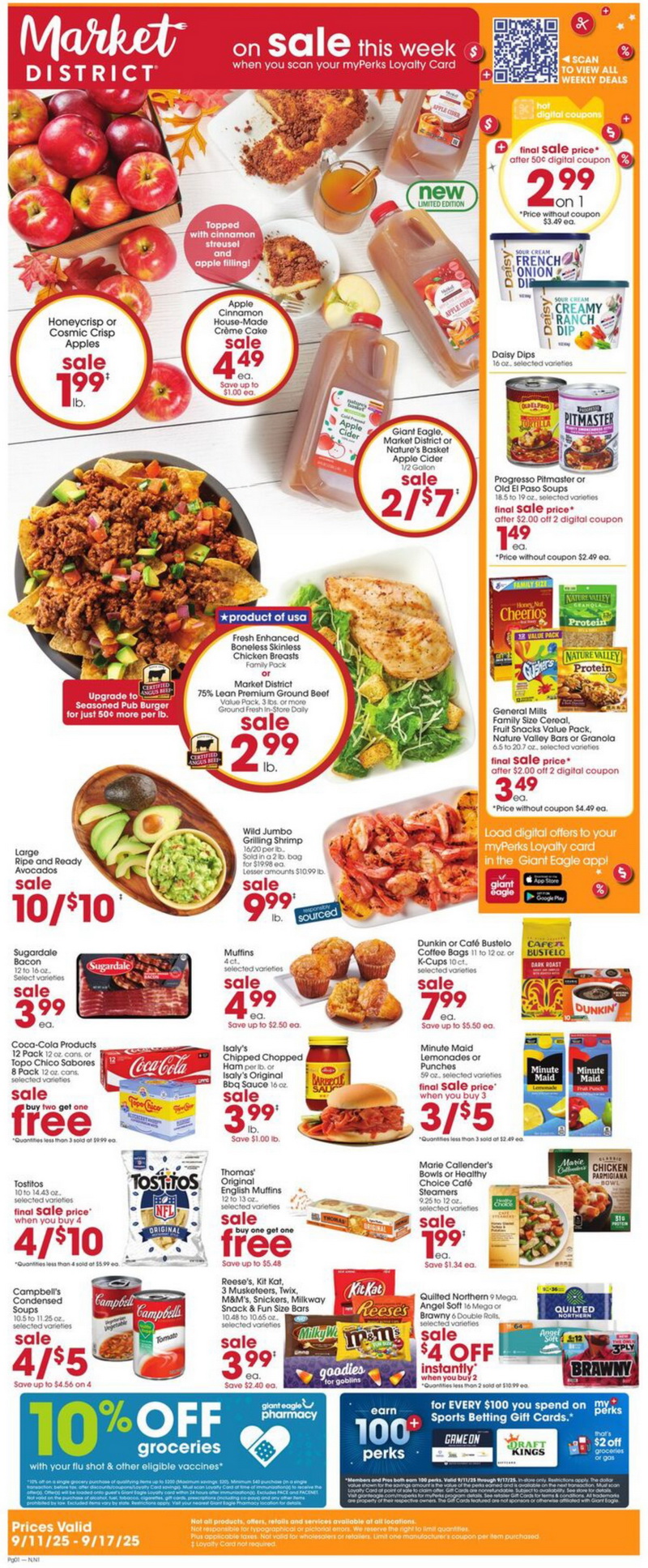 Giant Eagle Weekly Ad Sep 11 – Sep 17, 2025