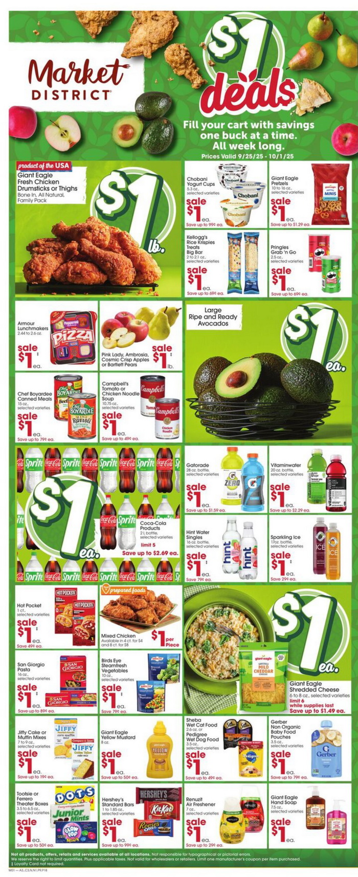 Giant Eagle Weekly Ad Sep 25 – Oct 01, 2025