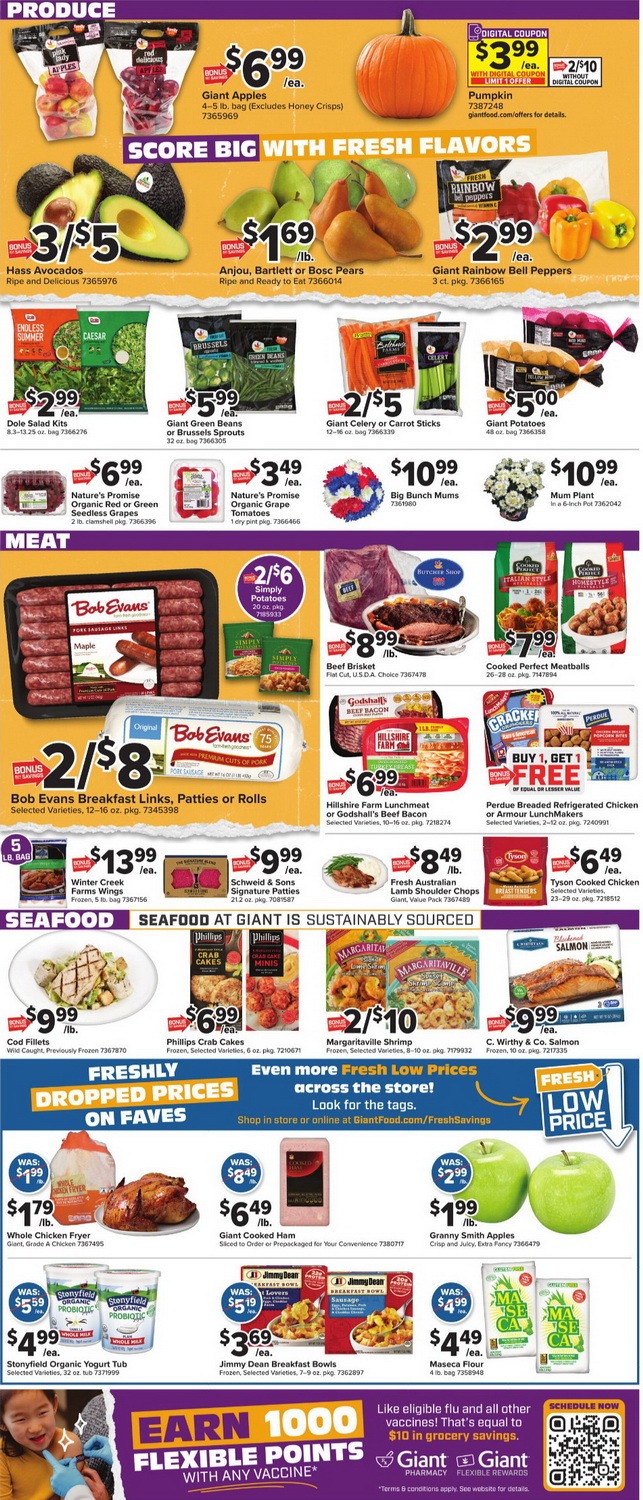 Giant Food Weekly Ad Sep 05 – Sep 11, 2025