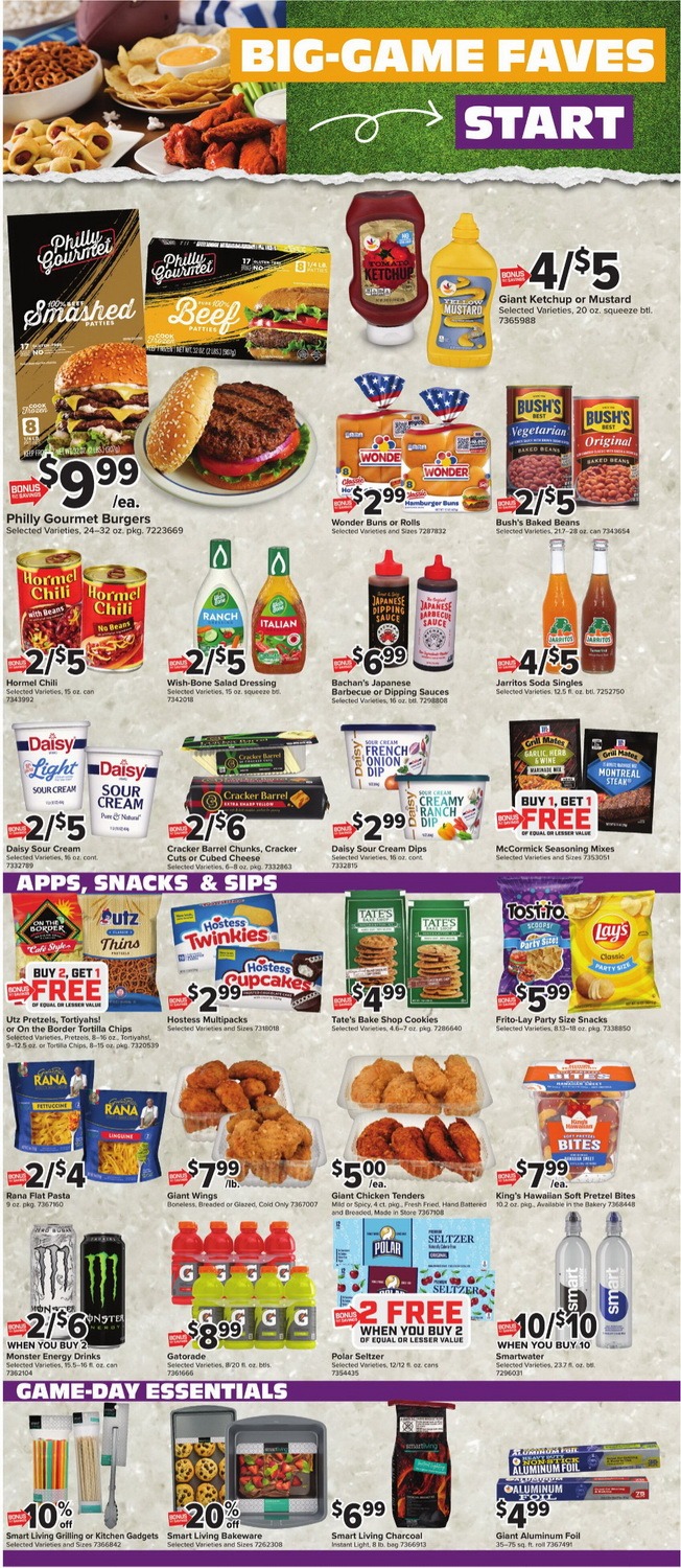 Giant Food Weekly Ad Sep 05 – Sep 11, 2025