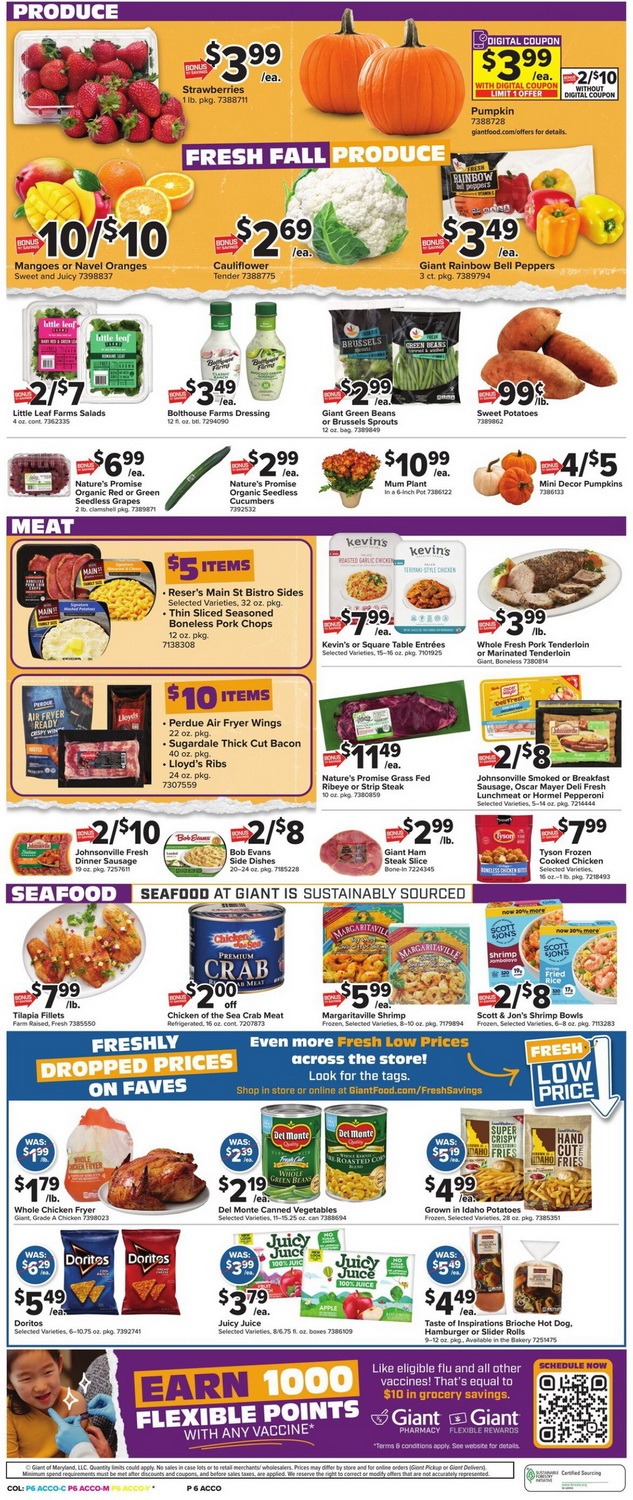 Giant Food Weekly Ad Sep 19 – Sep 25, 2025