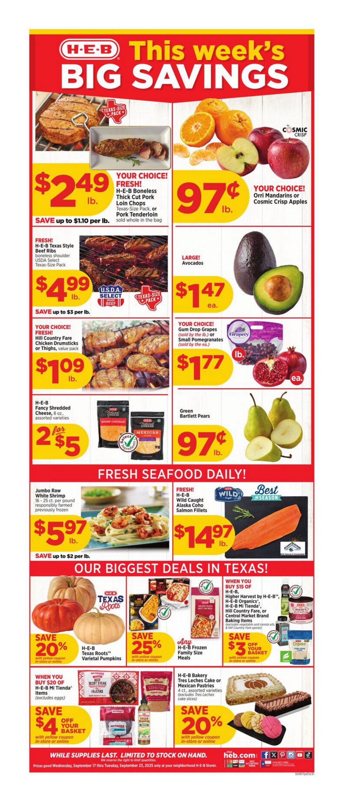 HEB Weekly Ad Sep 17 – Sep 23, 2025