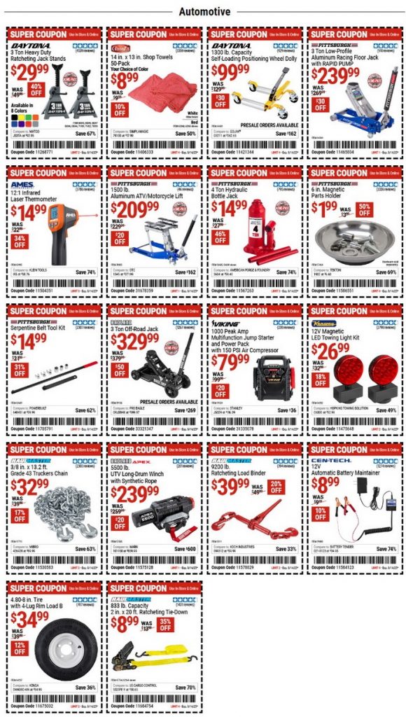 Harbor Freight Coupon Sale Sep 02 – Sep 14, 2025