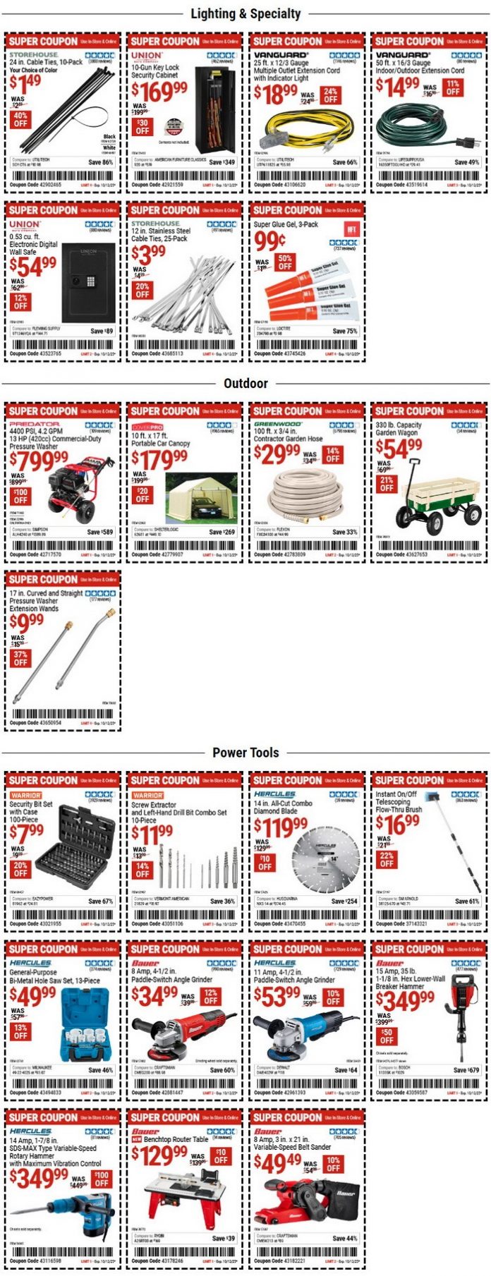 Harbor Freight Coupon Sale Sep 29 – Oct 12, 2025