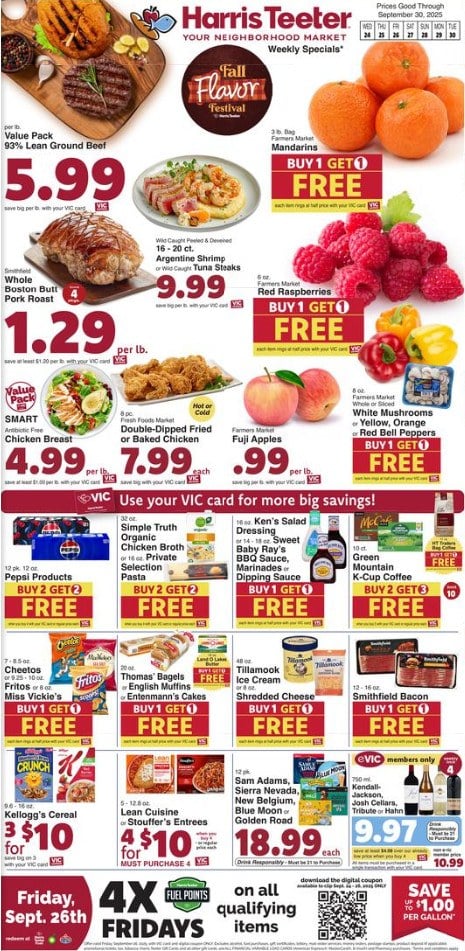 Harris Teeter Weekly Ad Sep 24 – Sep 30, 2025