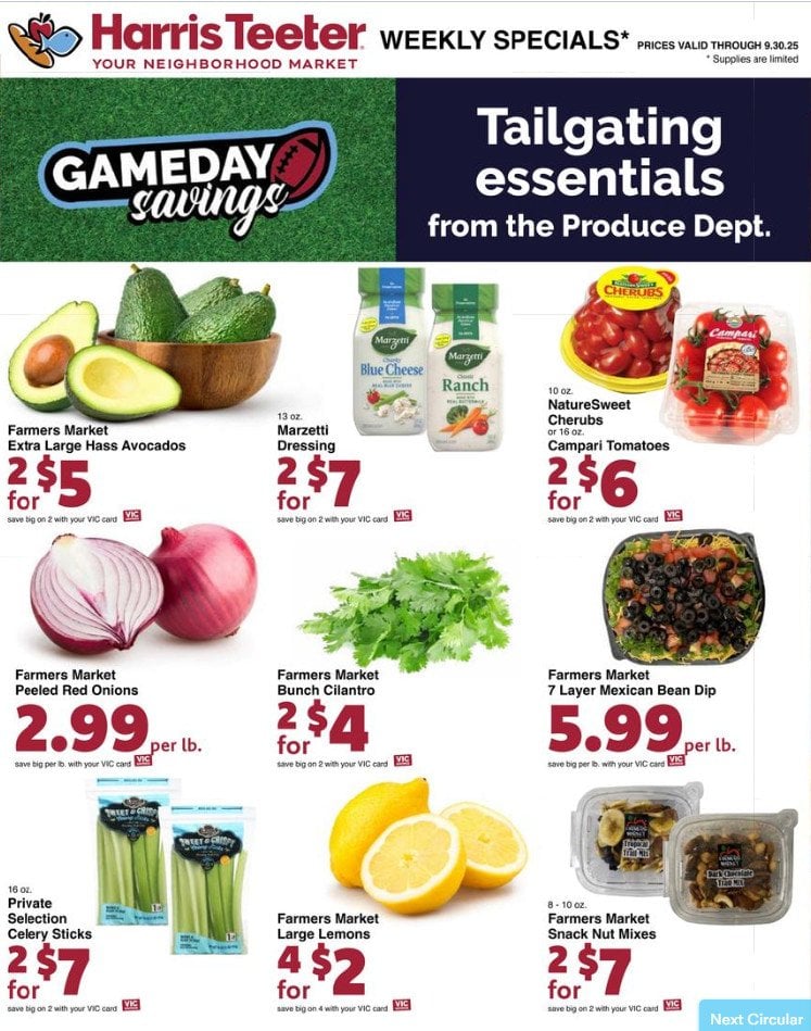 Harris Teeter Weekly Ad Sep 24 – Sep 30, 2025