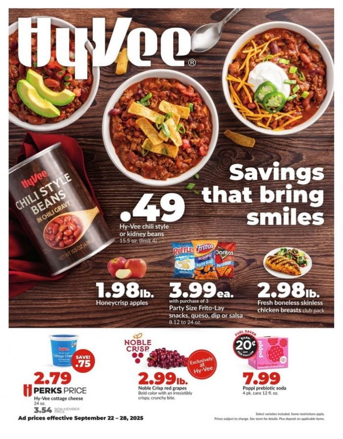 Hy-Vee Weekly Ad Sep 22 – Sep 28, 2025