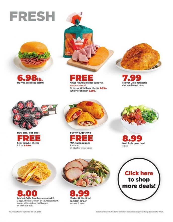 Hy-Vee Weekly Ad Sep 22 – Sep 28, 2025
