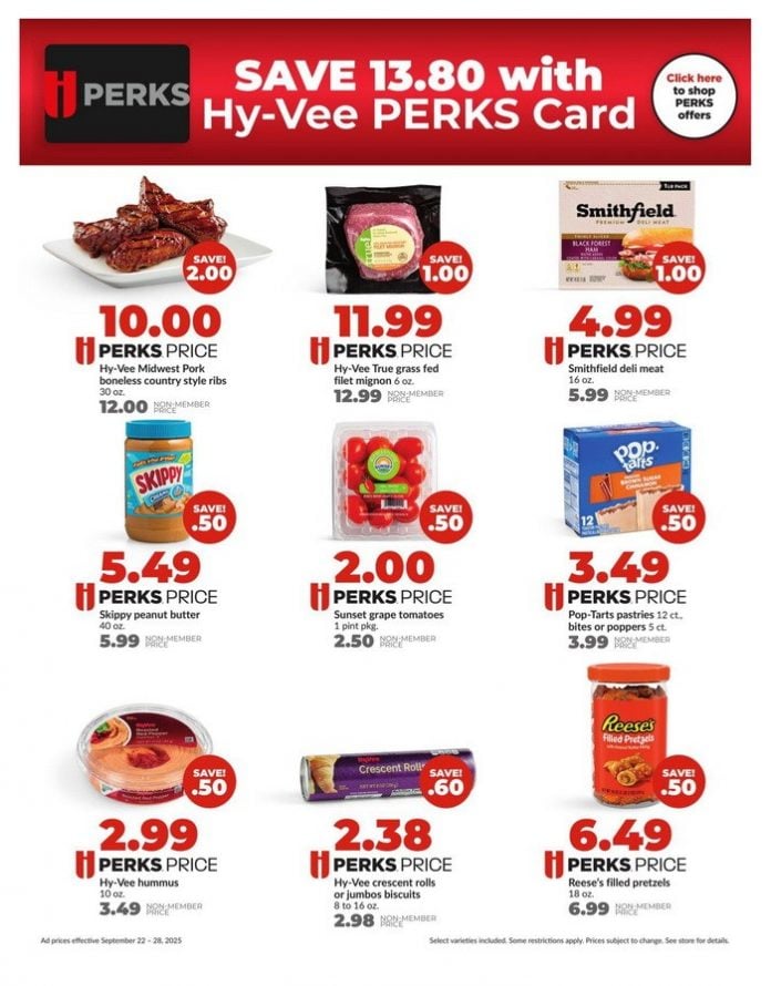 Hy-Vee Weekly Ad Sep 22 – Sep 28, 2025