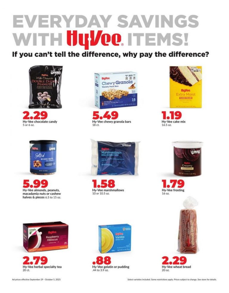 Hy-Vee Weekly Ad Sep 29 – Oct 05, 2025