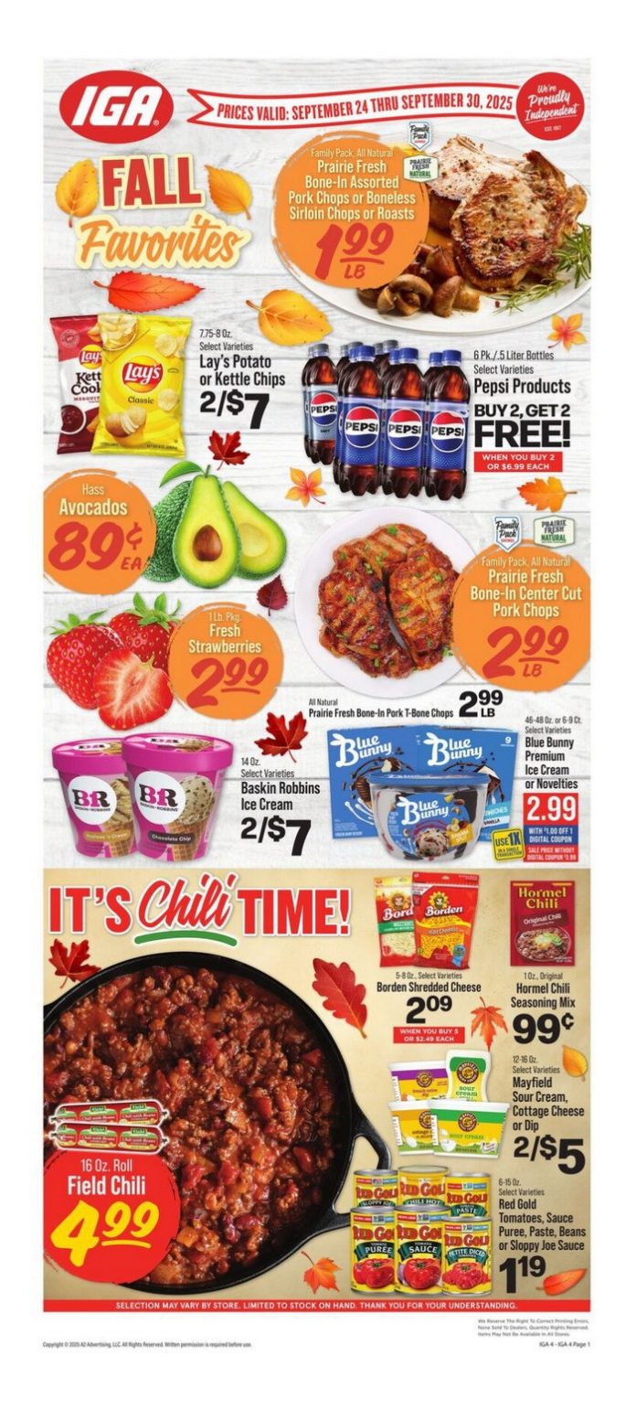IGA Weekly Ad Sep 24 – Sep 30, 2025