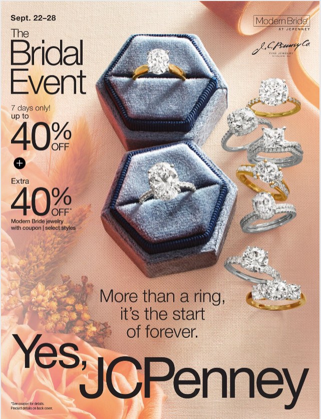 JCPenney Bridal Event Sep 22 – Sep 28, 2025