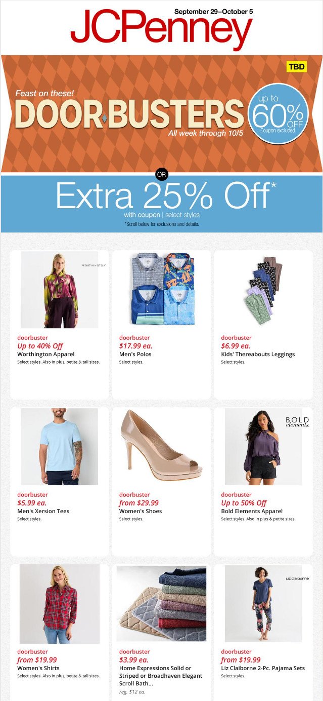 JCPenney Store Ad Sep 29 – Oct 05, 2025
