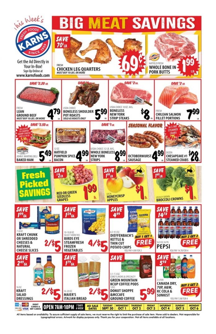 Karns Quality Foods Weekly Ad Sep 30 – Oct 06, 2025