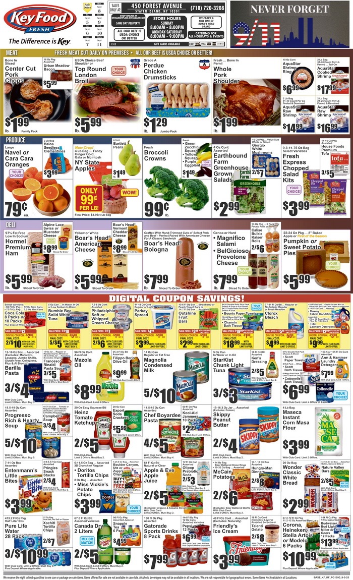Key Food Weekly Ad Sep 05 – Sep 11, 2025