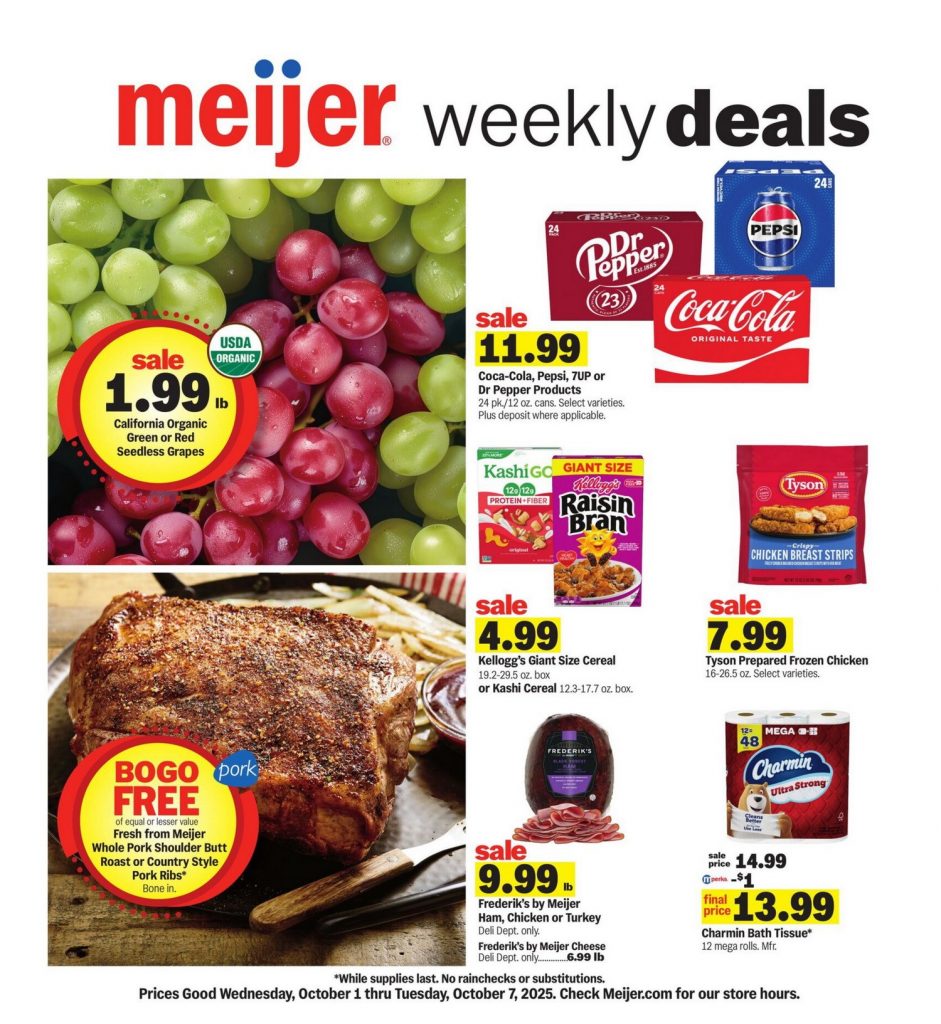 Meijer Weekly Ad Oct 01 – Oct 07, 2025