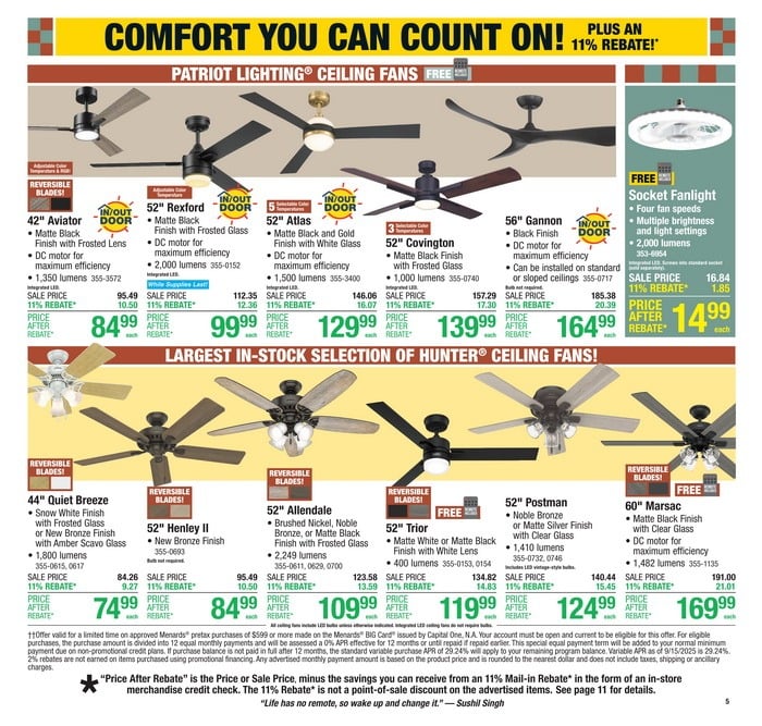 Menards Weekly Ad Sep 18 – Sep 28, 2025
