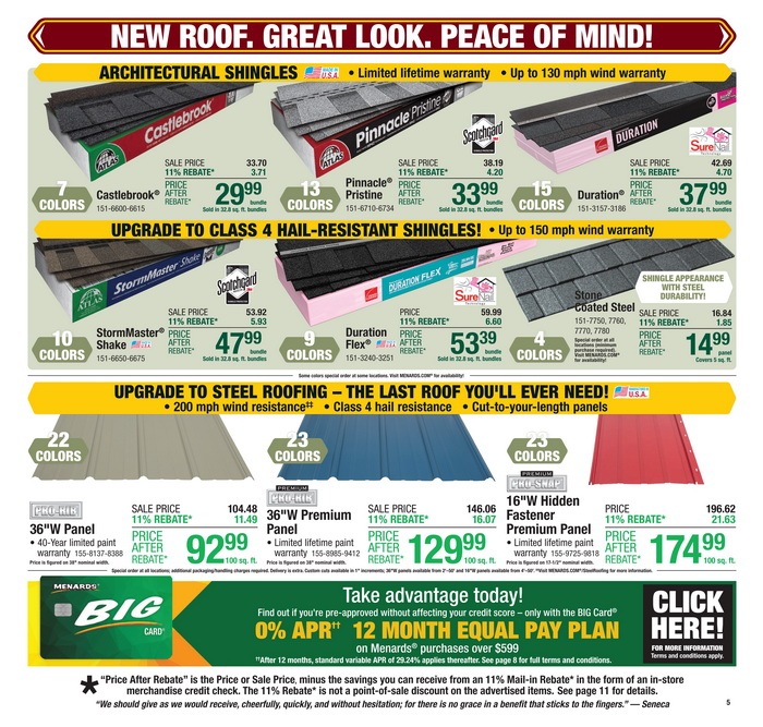 Menards Weekly Ad Sep 25 – Oct 05, 2025