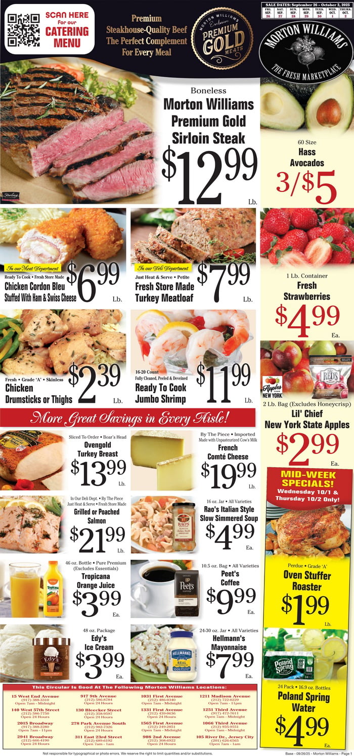 Morton Williams Weekly Ad Sep 26 – Oct 02, 2025