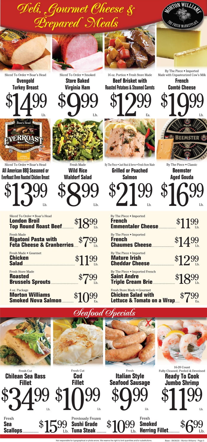 Morton Williams Weekly Ad Sep 26 – Oct 02, 2025