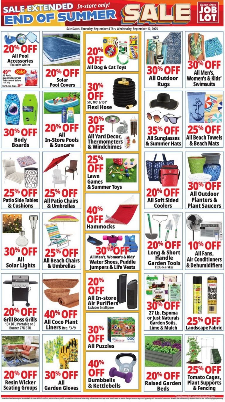 Ocean State Job Lot Weekly Ad Sep 04 – Sep 10, 2025 (Back To School ...