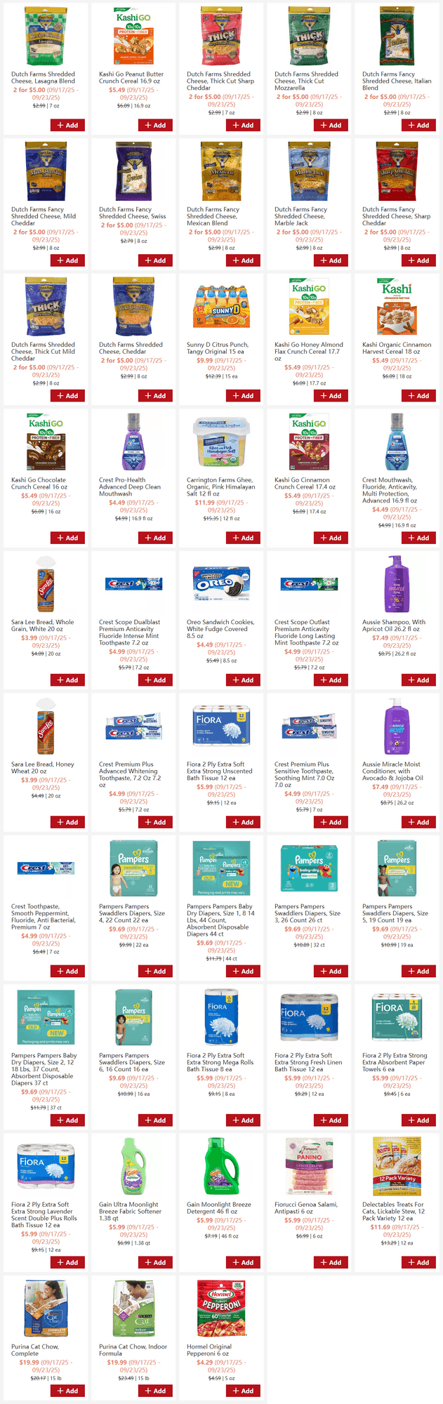 Price Cutter Weekly Ad Sep 17 – Sep 23, 2025