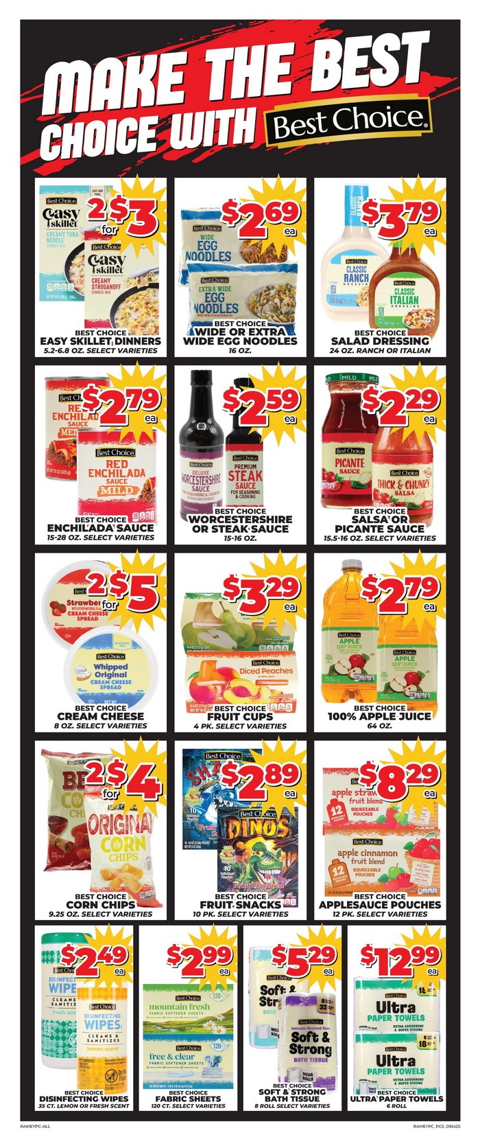 Price Cutter Weekly Ad Sep 24 – Sep 30, 2025