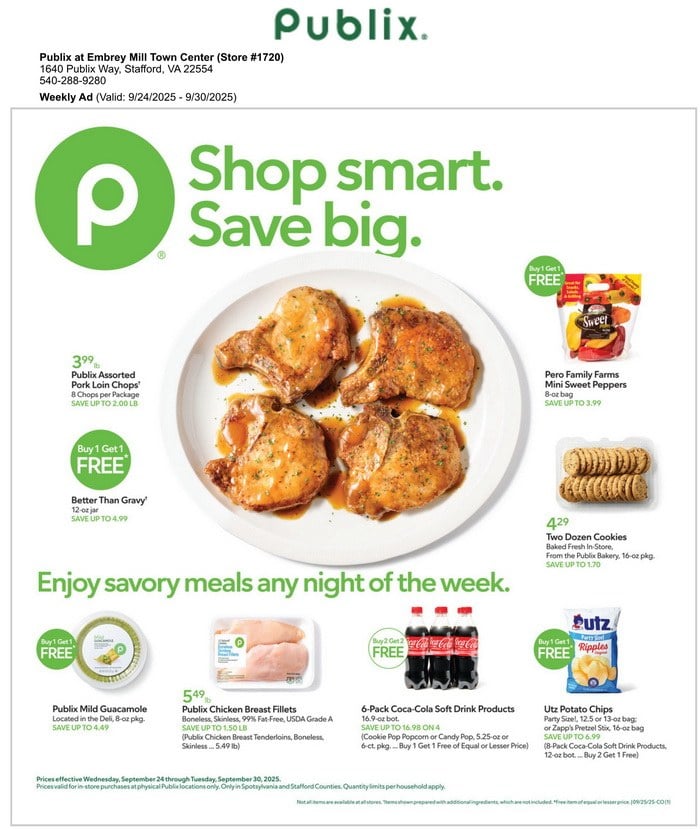 Publix Weekly Ad Sep 24 – Sep 30, 2025