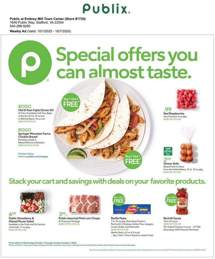 Publix Weekly Ad Oct 01 – Oct 07, 2025