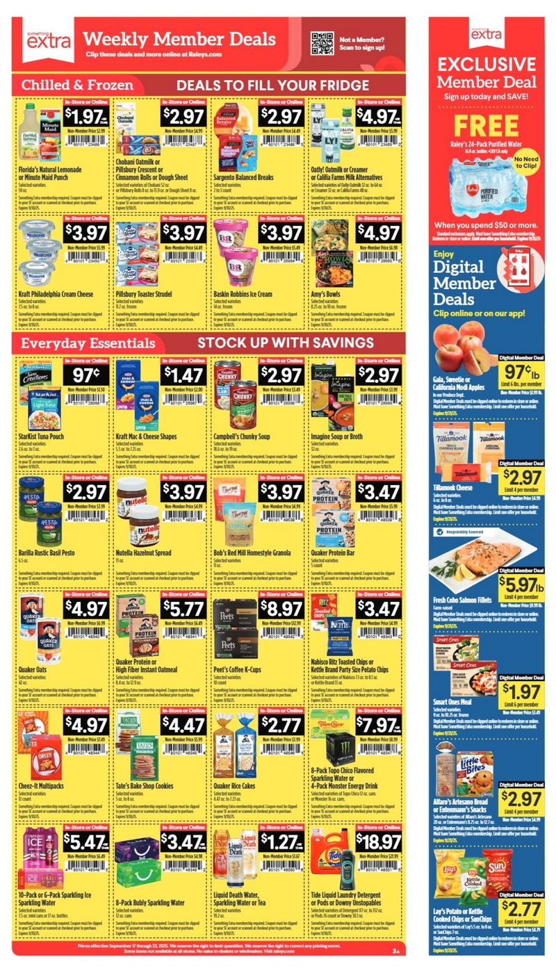 Raley's Supermarkets Weekly Ad Sep 17 – Sep 23, 2025