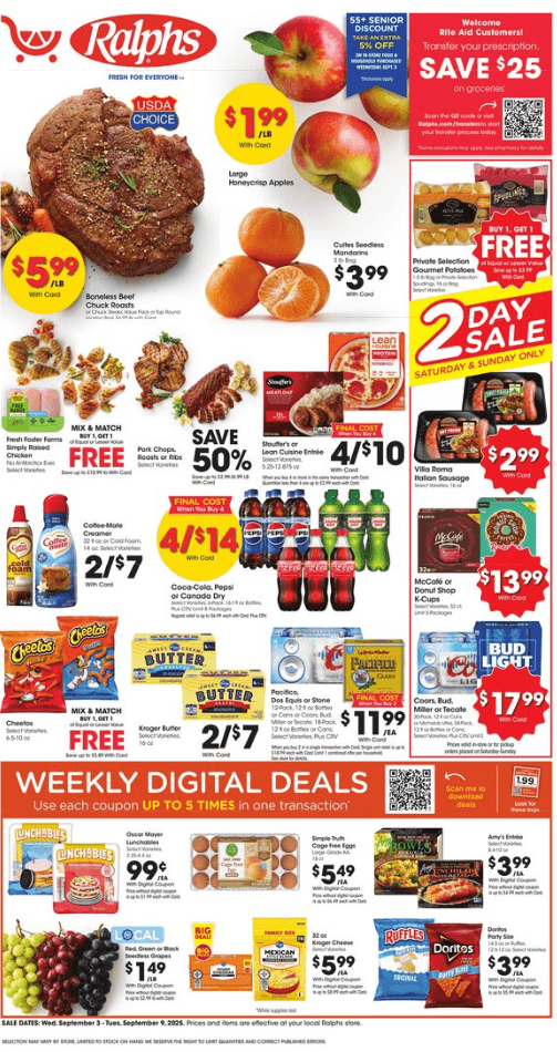 Ralphs Weekly Ad Sep 03 – Sep 09, 2025