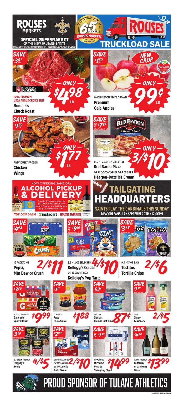 Rouses Weekly Ad Sep 03 – Sep 10, 2025
