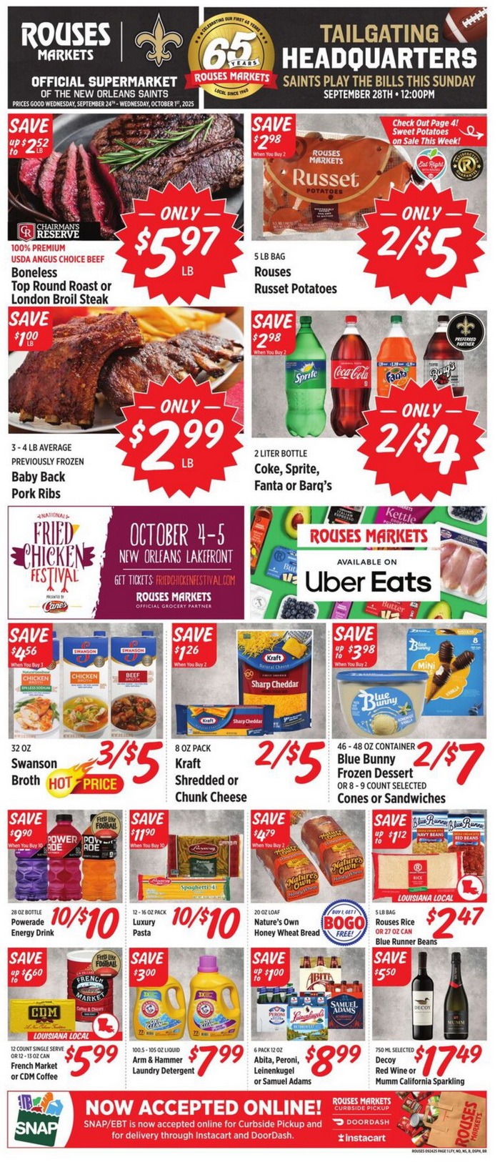 Rouses Weekly Ad Sep 24 – Oct 01, 2025