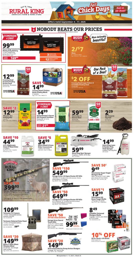 Rural King Weekly Ad Sep 04 – Sep 17, 2025