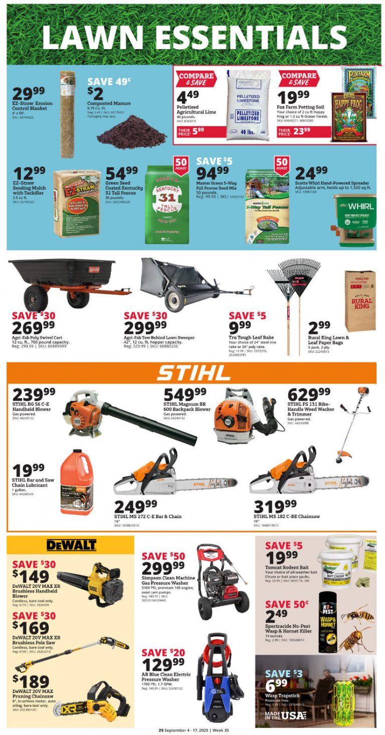 Rural King Weekly Ad Sep 04 – Sep 17, 2025