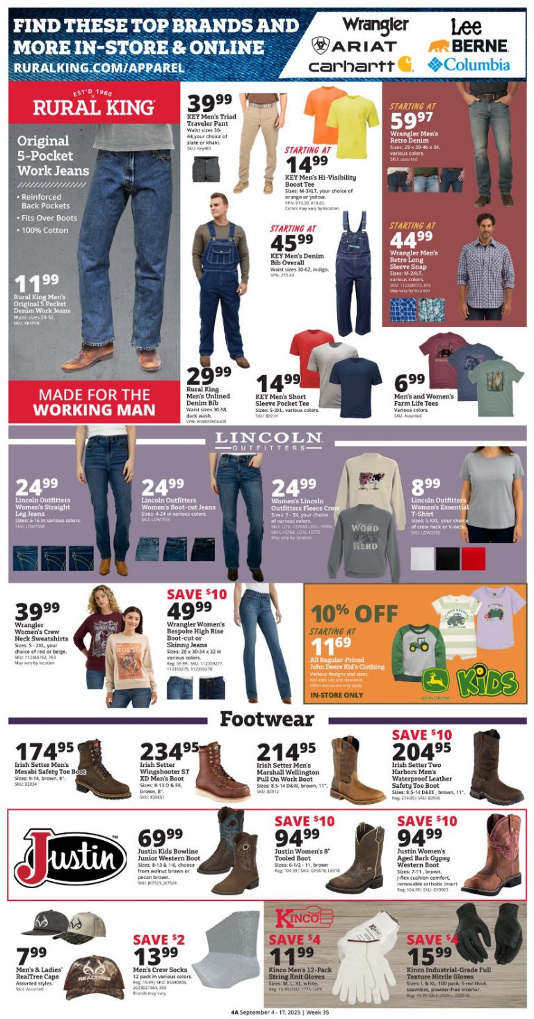 Rural King Weekly Ad Sep 04 – Sep 17, 2025