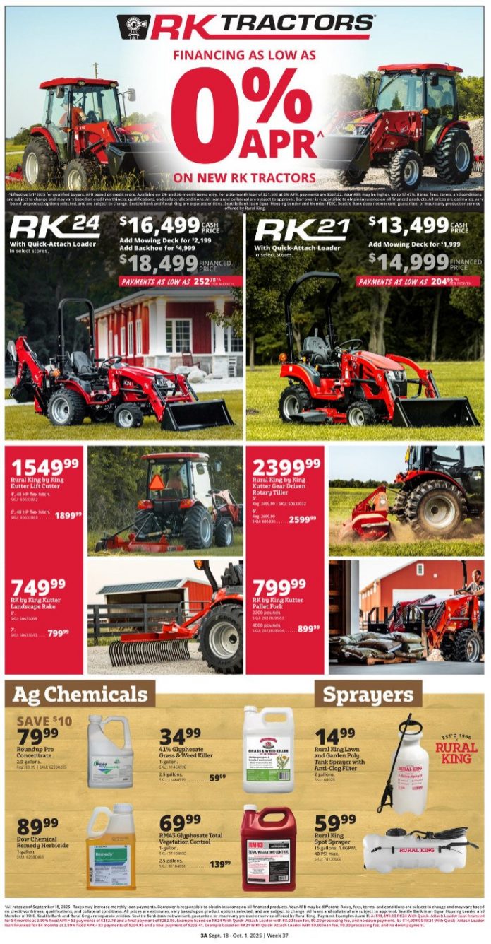 Rural King Weekly Ad Sep 18 – Oct 01, 2025