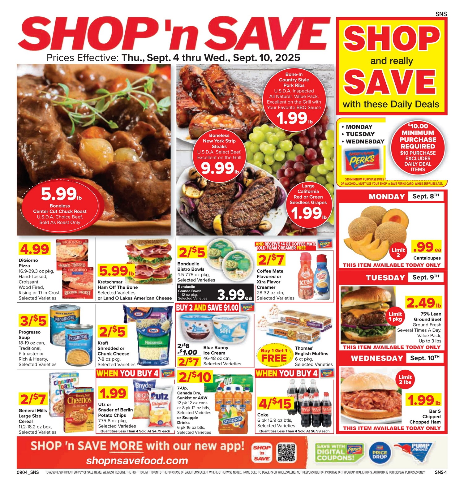 SHOP 'n SAVE Weekly Ad Sep 04 – Sep 10, 2025