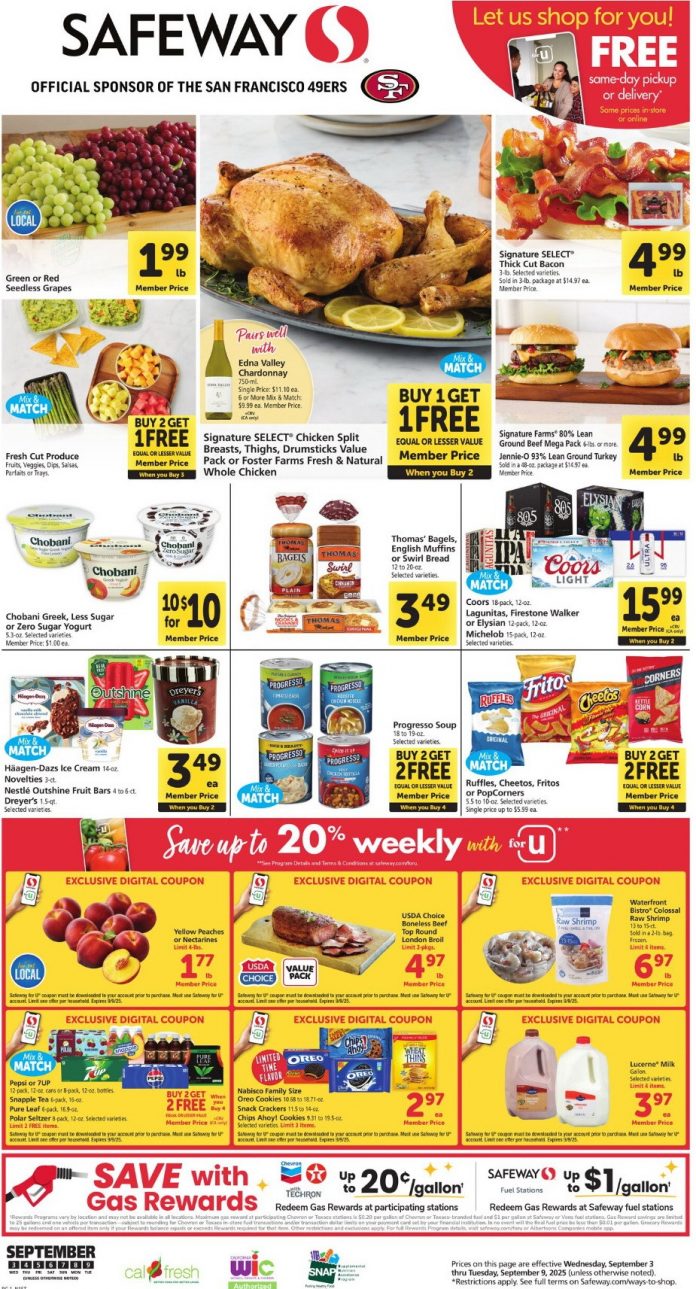 Safeway Weekly Ad Sep 03 – Sep 09, 2025