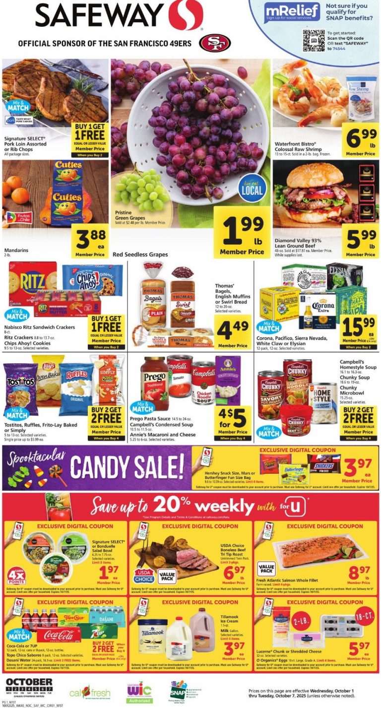 Safeway Weekly Ad Oct 01 – Oct 07, 2025