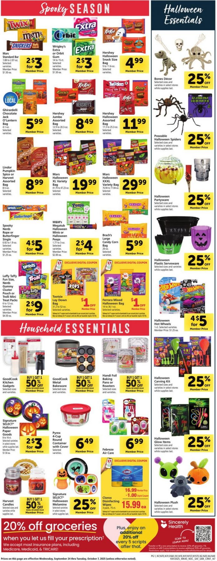 Safeway Weekly Ad Oct 01 – Oct 07, 2025