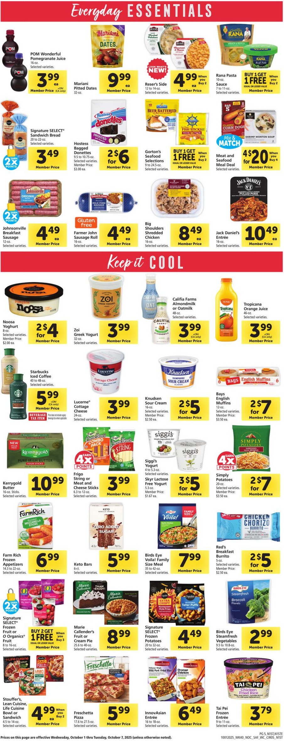 Safeway Weekly Ad Oct 01 – Oct 07, 2025