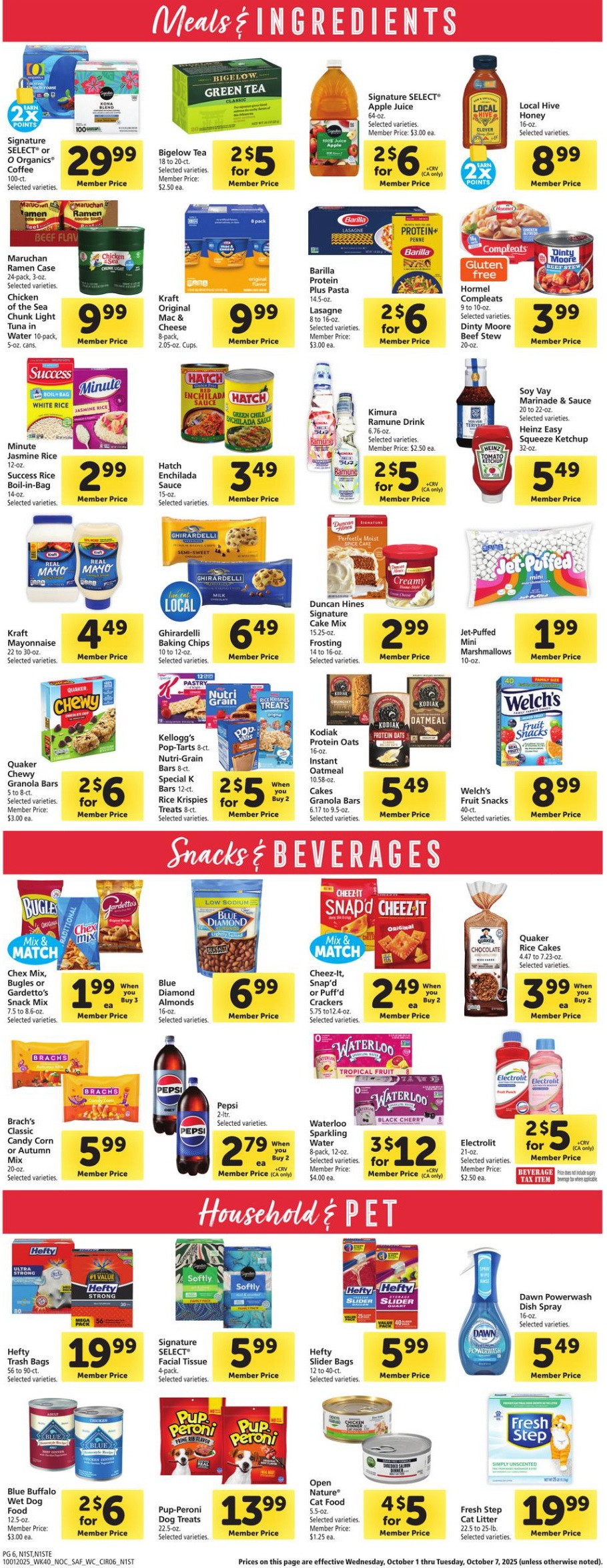Safeway Weekly Ad Oct 01 – Oct 07, 2025