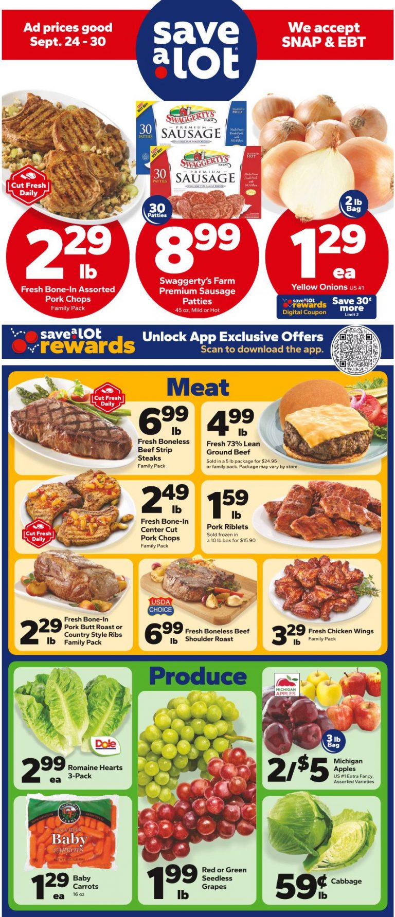 Save A Lot Weekly Ad Sep 24 – Sep 30, 2025