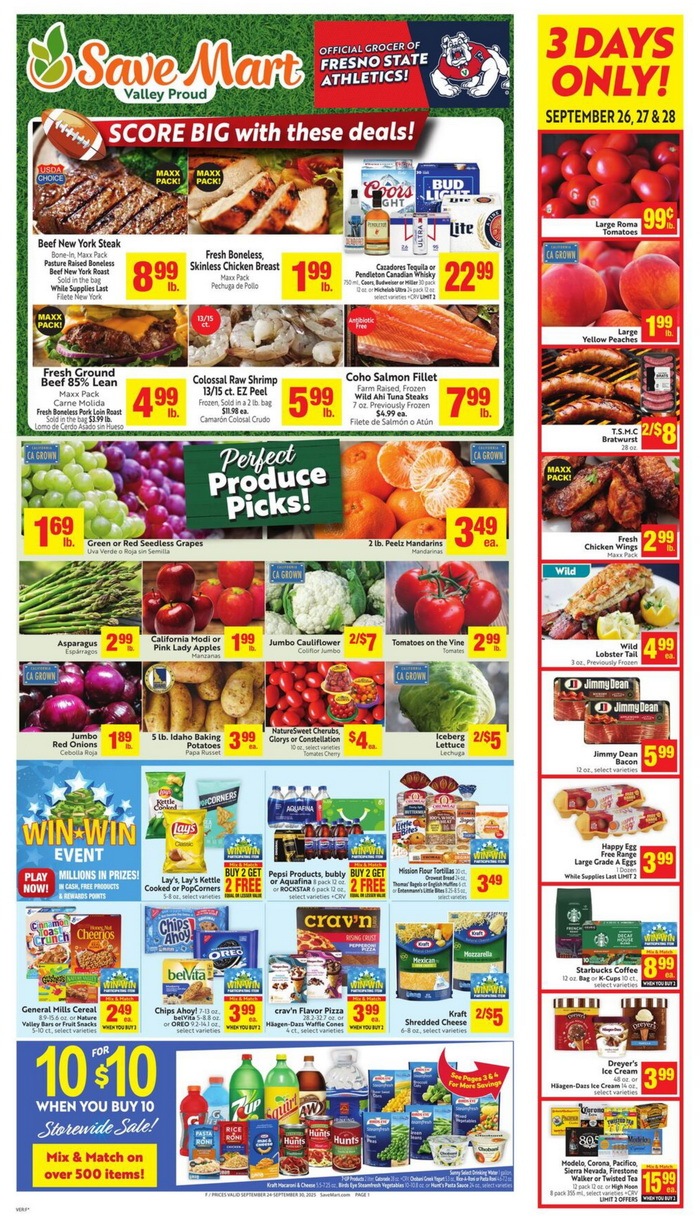 Save Mart Supermarkets Weekly Ad Sep 24 – Sep 30, 2025