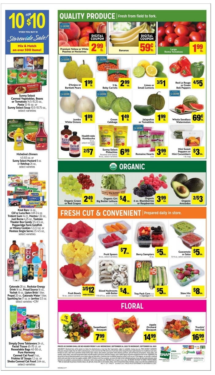 Save Mart Supermarkets Weekly Ad Sep 24 – Sep 30, 2025